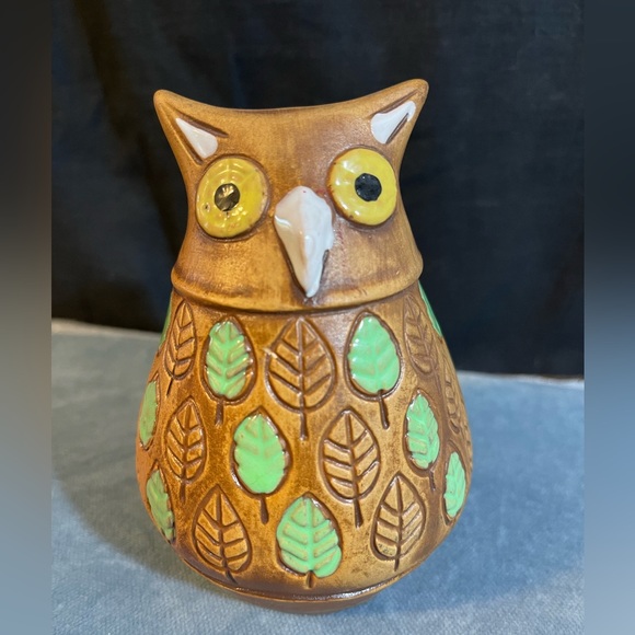 Accents | Vintage Ceramic Owl Coin Bank With Stopper | Poshmark
